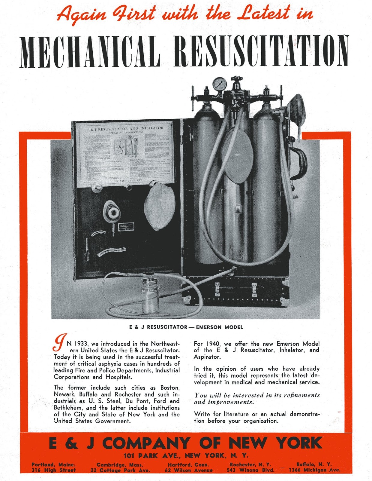 1940s-1950s E&J Resuscitators – EMS Museum